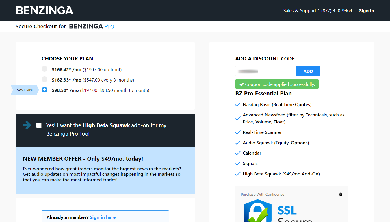Benzinga Pro 41% Off Discount Code (2025 Offer)